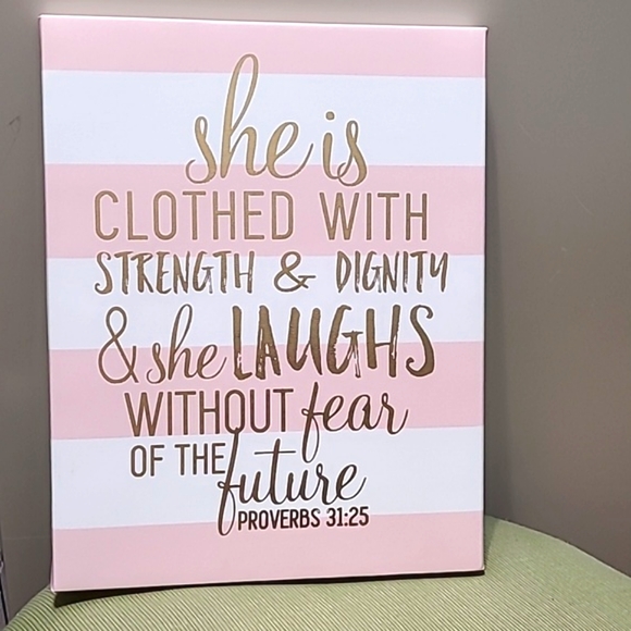 Hobby Lobby | Wall Decor | Hobby Lobby 4 X 11 Pink Proverbs Wall Decor ...